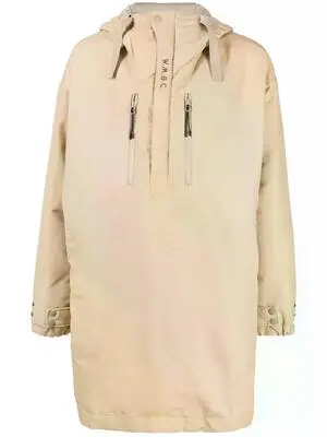 WHITE MOUNTAINEERING Zip-up Padded Coat - Brown
