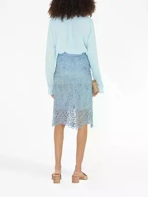 Burberry Lace Embroidery Pencil Skirt