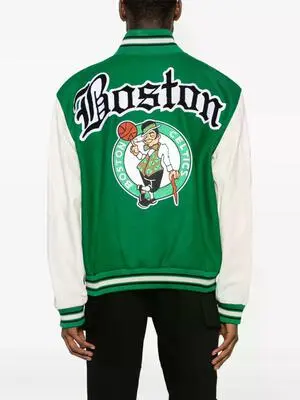 JEFF HAMILTON Boston Celtics Colour-block Bomber Jacket