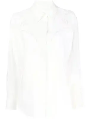 Chloé Broderie Anglaise Silk Shirt