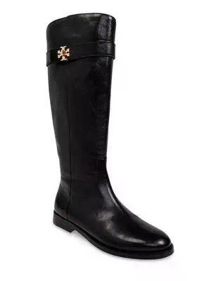 Tory Burch Turnlock Riding Boots - Black