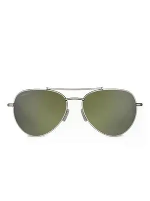 SERENGETI EYEWEAR Serengeti Pete Aviator Sunglasses - Silver