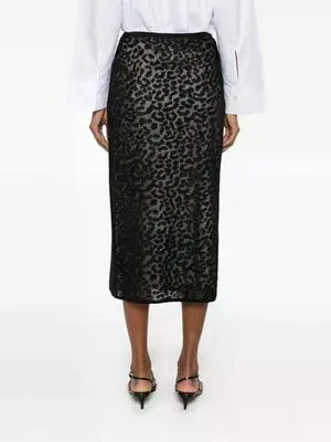 Theory Lace Midi Skirt With Elasticated Waistband