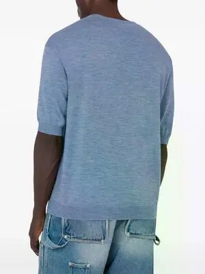Moschino Fine-knit T-shirt - Blue