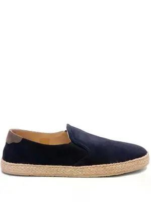 Brunello Cucinelli Suede Slip-on Espadrilles - Blue