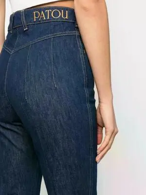 PATOU Organic Denim Flared Jeans