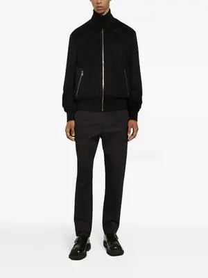 Dolce & Gabbana Zip-up Cashmere Bomber Jacket