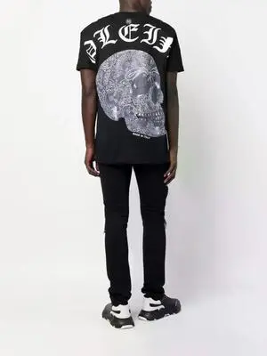 Philipp Plein Skull-print Cotton T-shirt - Black