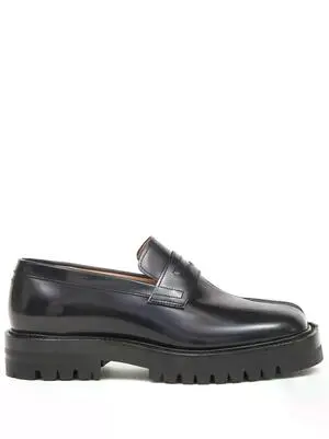 MAISON MARGIELA Tabi Leather Loafers - Black
