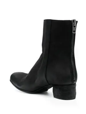 UMA WANG Zip-up Leather Ankle Boots