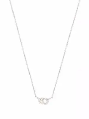 COURBET 18kt Recycled White Gold Laboratory-grown Diamond Pendant Necklace - Silver