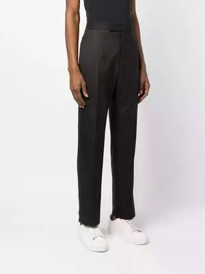 Thom Browne Back-strap Tailored Wool Trousers - Black
