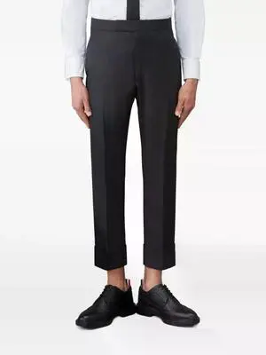 Thom Browne Back-strap Tailored Wool Trousers - Black