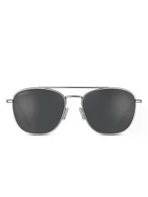 SERENGETI EYEWEAR Carroll Aviator Sunglasses - Silver