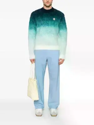 Casablanca Gradient Brushed Mohair Blend Sweater