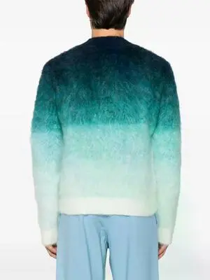 Casablanca Gradient Brushed Mohair Blend Sweater