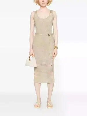 Patrizia Pepe Lurex Midi Dress