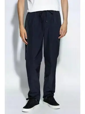 Moncler Logo Patch Drawstring Waist Trousers