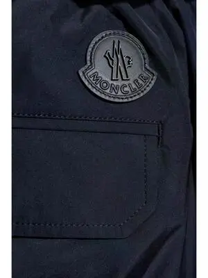 Moncler Logo Patch Drawstring Waist Trousers