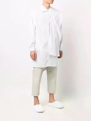Yohji Yamamoto Long-sleeve Button-fastening Shirt - White