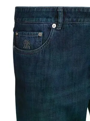 Brunello Cucinelli Mid-rise Tapered Jeans