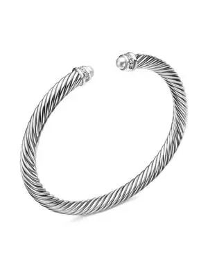 David Yurman Sterling Cable Diamond Bracelet