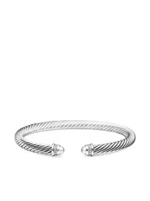 David Yurman Sterling Cable Diamond Bracelet