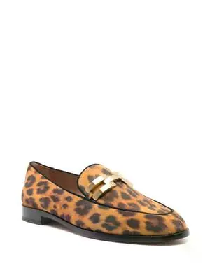 AQUAZZURA Brandi Suede Loafers - Neutrals