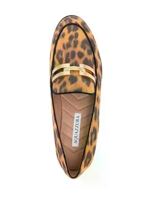 AQUAZZURA Brandi Suede Loafers