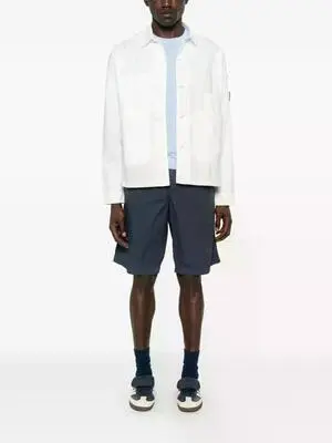 C.P. COMPANY Cotton Bermuda Shorts - Blue
