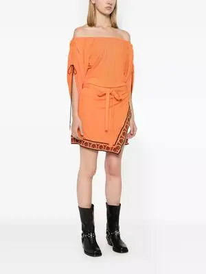 Rabanne Belted Mini Dress With Drawstring Detail