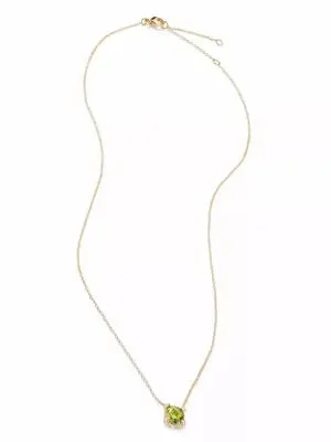 David Yurman 18kt Yellow Châtelaine Peridot And Diamond Pendant Necklace