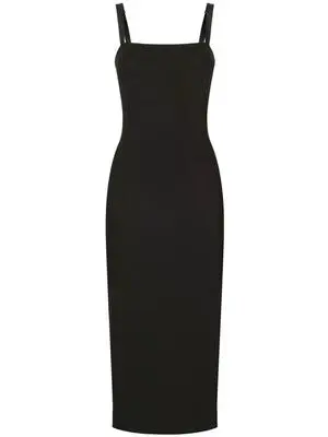 Dolce & Gabbana Milano-stitch Square Neck Midi Dress