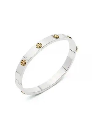 Tory Burch Miller Stud Hinge Bracelet - Silver