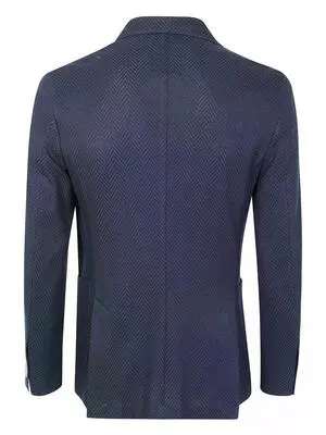 BARBA NAPOLI Single-breasted Blazer - Blue