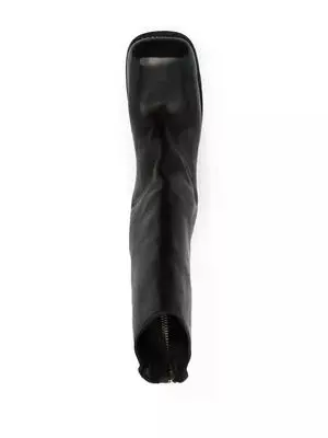 Guidi Leather Rear-zip Mid-calf Boots