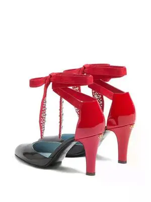Valentino Garavani Foliage Tie-fastening Pumps
