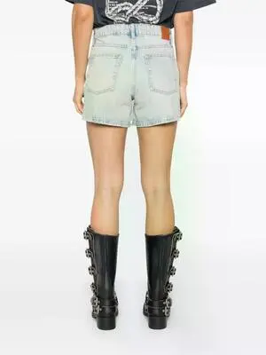 ANINE BING Light Wash Denim Shorts