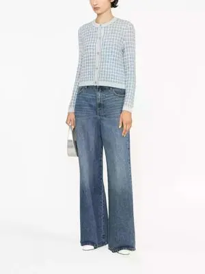SELF-PORTRAIT Mid-rise Wide-leg Jeans