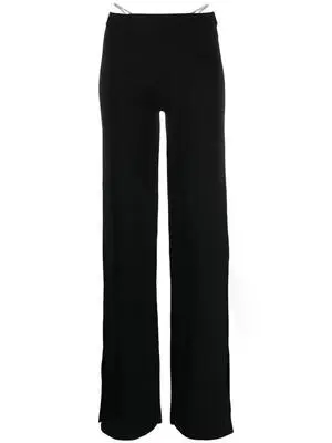 Gcds Flared Trousers With Crystal Embellishment