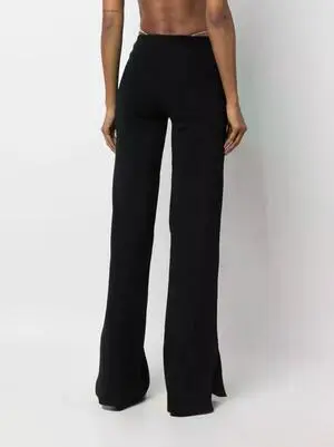 Gcds Flared Trousers With Crystal Embellishment