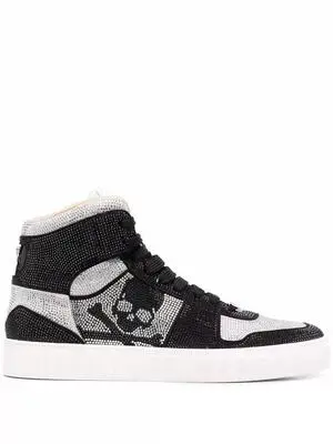 Philipp Plein Embellished High-top Sneakers - Black