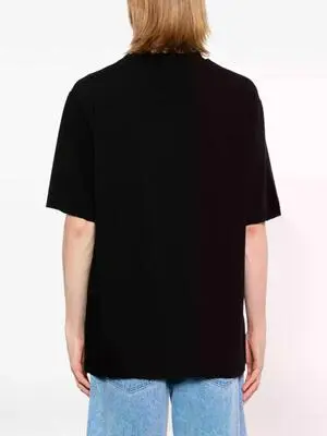 Jacquemus Logo-patch Cotton T-shirt - Black