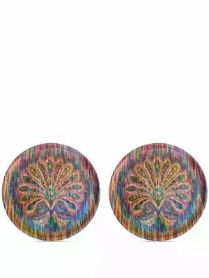 LES-OTTOMANS X Matthew Williamson Peacock Tray Set Multicolour