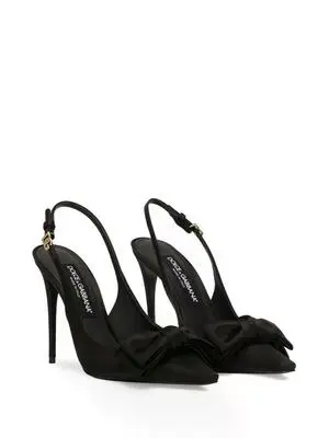 Dolce & Gabbana 105mm Bow-detailing Slingback Pumps