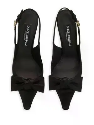 Dolce & Gabbana 105mm Bow-detailing Slingback Pumps