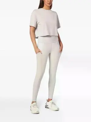 PLEIN SPORT Cropped Crew-neck T-shirt - Grey