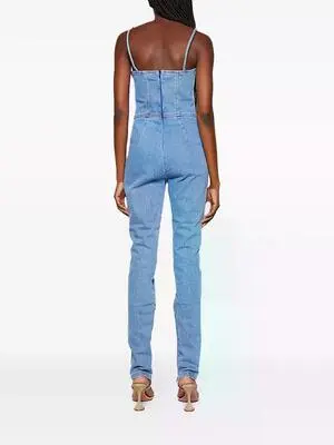 Magda Butrym Denim Bustier Jumpsuit