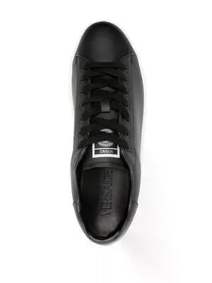 Versace Greca Low-top Sneakers - Black