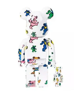 MEDICOM TOY Grateful Dead Dancing Be@rbrick 100% And 400% Figure Set White